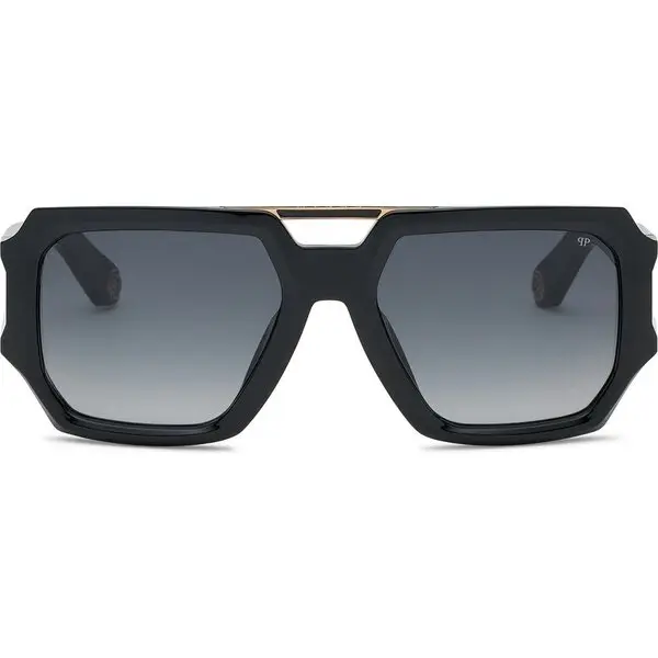 Philipp Plein Double Bridge Pilot Sunglasses