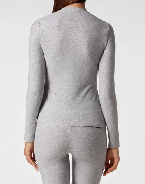 PLEIN SPORT Longsleeve T-shirt Glitter