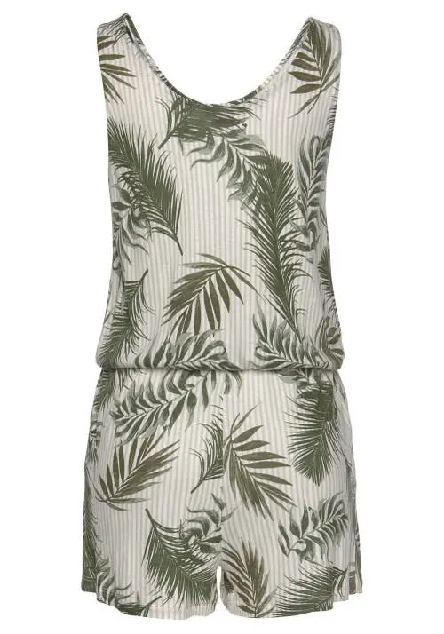 LASCANA Sleeveless Print Romper