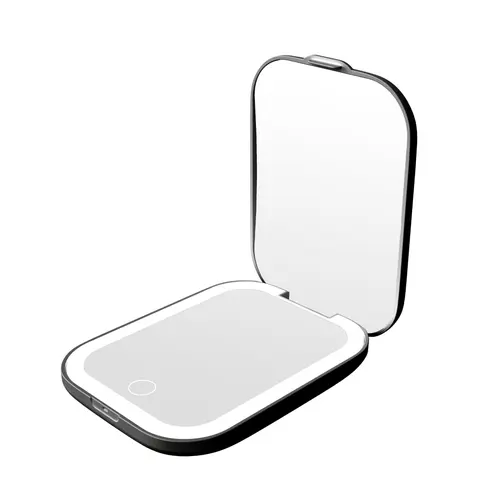IMPRESSIONS VANITY Linea Led Compact Mirrorusb-c Rechargeable, 10x Magnification