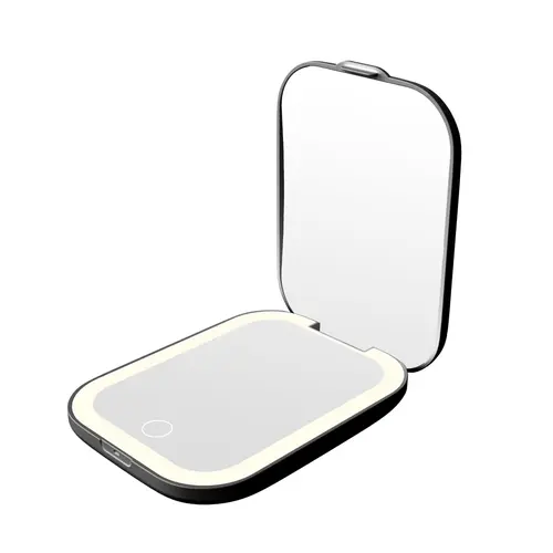 IMPRESSIONS VANITY Linea Led Compact Mirrorusb-c Rechargeable, 10x Magnification