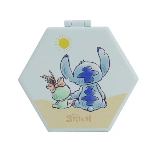 IMPRESSIONS VANITY Stitch "beach Day" Hexagon Compact Mirror - Blue