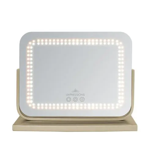IMPRESSIONS VANITY Allura Tri-tone Led Makeup Mirror With Bluetooth Speakers