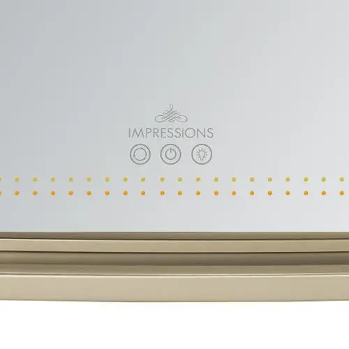 IMPRESSIONS VANITY Allura Tri-tone Led Makeup Mirror With Bluetooth Speakers