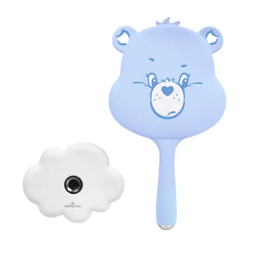 IMPRESSIONS VANITY Care Bears Grumpy Led Handheld Makeup Mirror