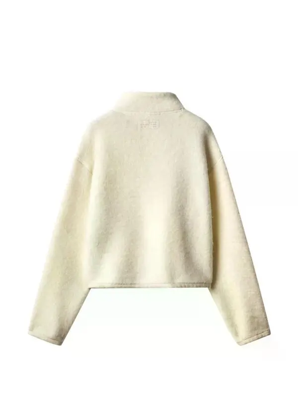 Maison Kitsuné Half-zip Wool-blend Jacket