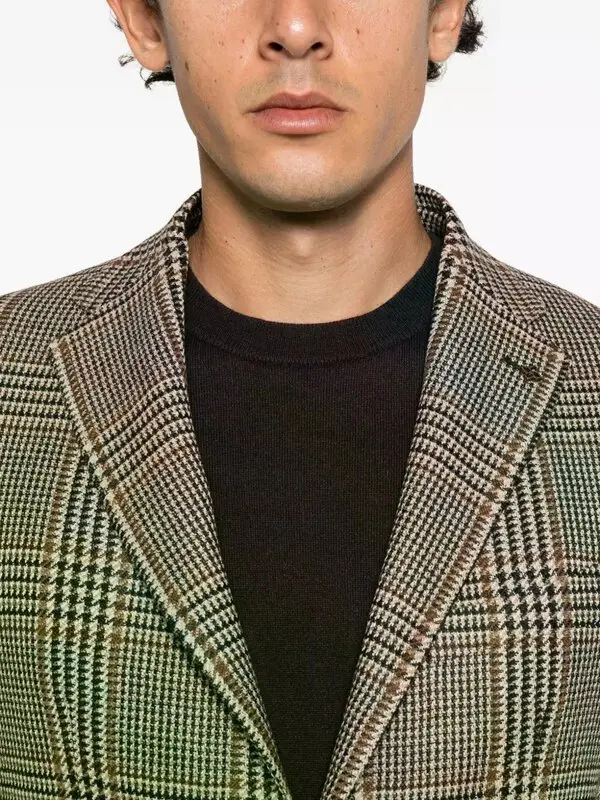 Tagliatore Prince Of Wales Check Wool Blazer