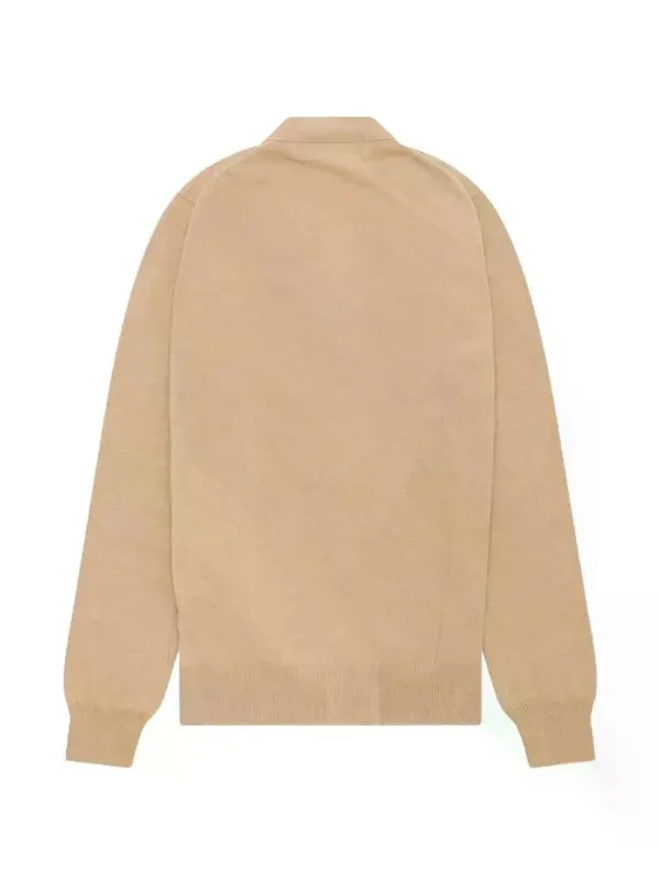 PLAY Heart-patch V-neck Cardigan