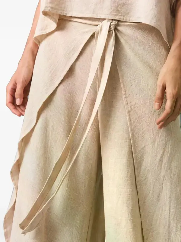 INMACULADA Frutos Del Bosque Wrap-style Palazzo Pants
