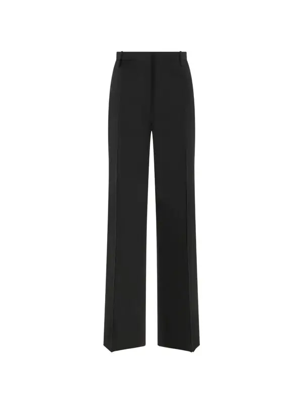 Fendi Pressed-crease Tailored Trousers - Black