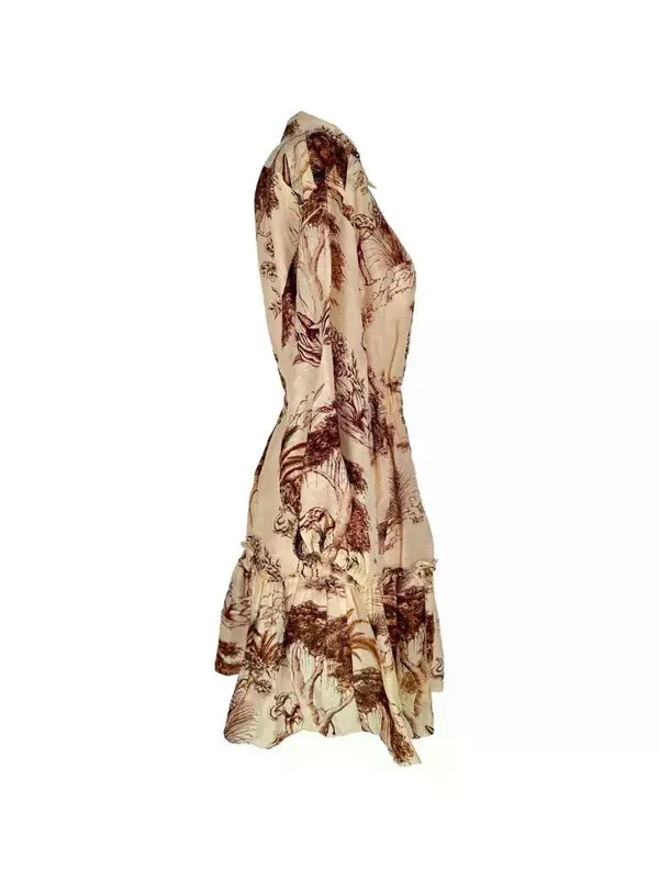 Sandro Printed Shirt Dress