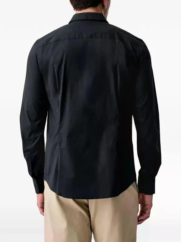 TRUSSARDI Logo-embroidered Slim-fit Shirt