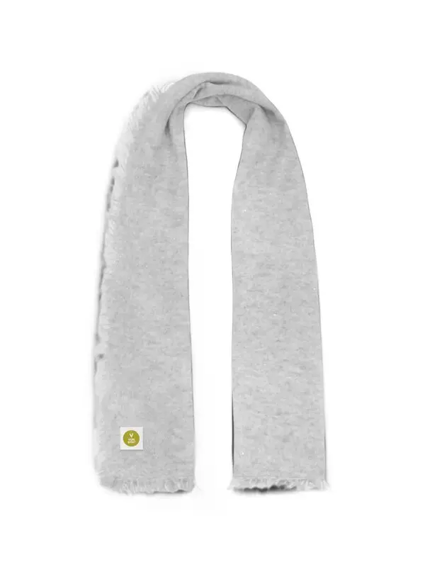 V VON GOAT Medium Sequin-embellished Frayed Scarf