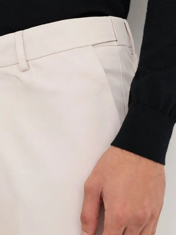 REISS Eastbury Slim Fit Cotton Blend Chinos - Stone