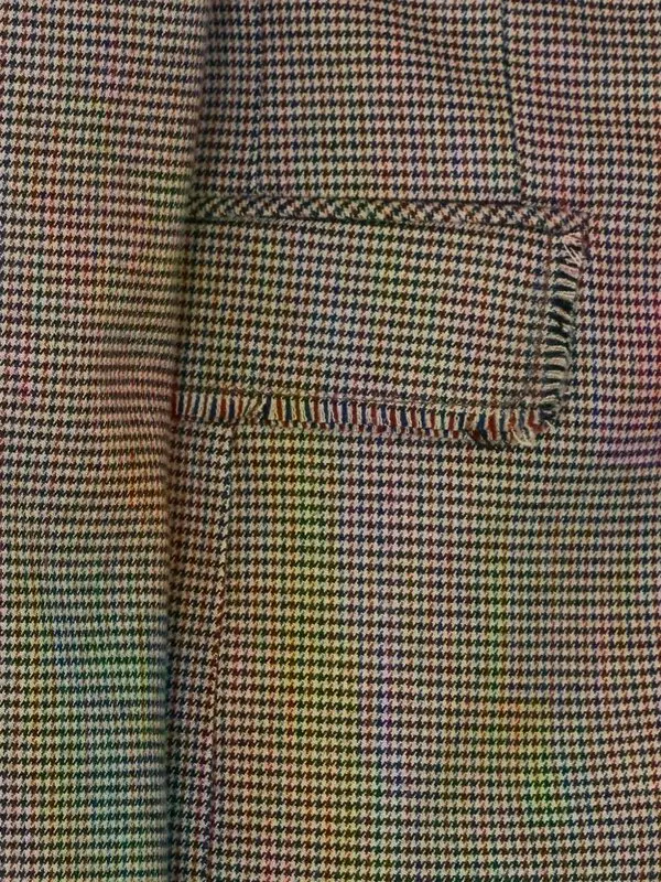 Liu Jo Houndstooth-pattern Frayed-edge Blazer