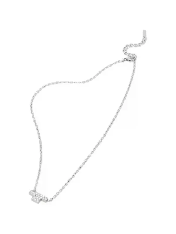 TRUSSARDI Logo-pendant Necklace - Silver