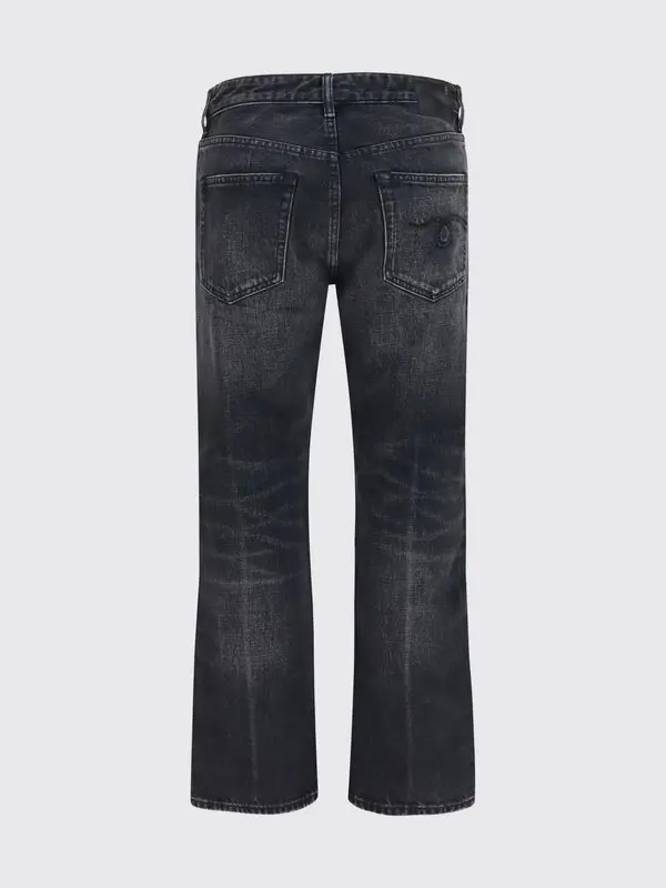 R13 Mid-rise Straight Five-pocket Jeans In Cotton Denim