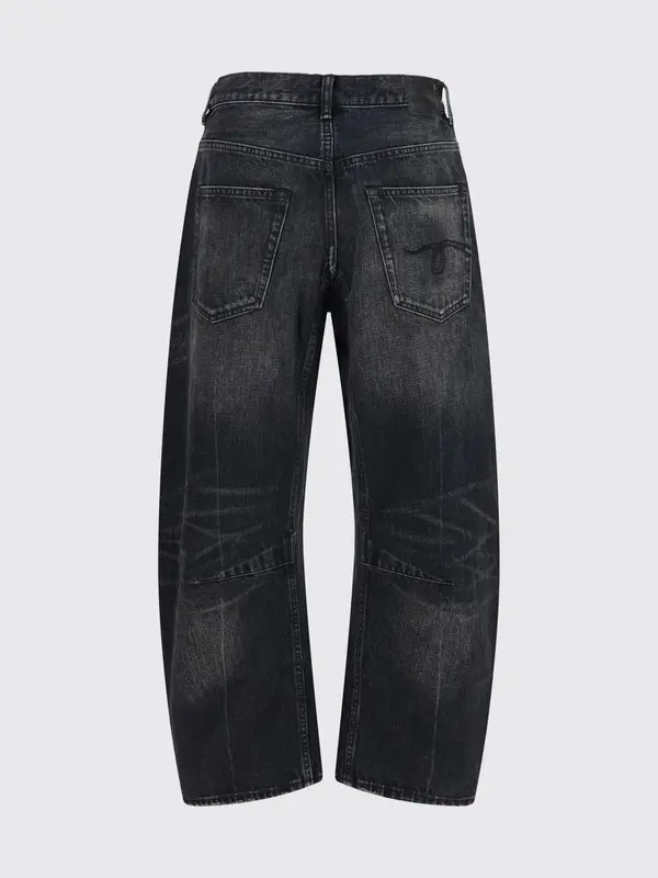 R13 Mid-rise Baggy Five-pocket Jeans In Cotton Denim