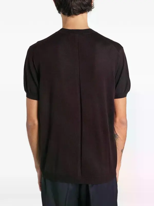 LOW BRAND K123 Fine-knit T-shirt