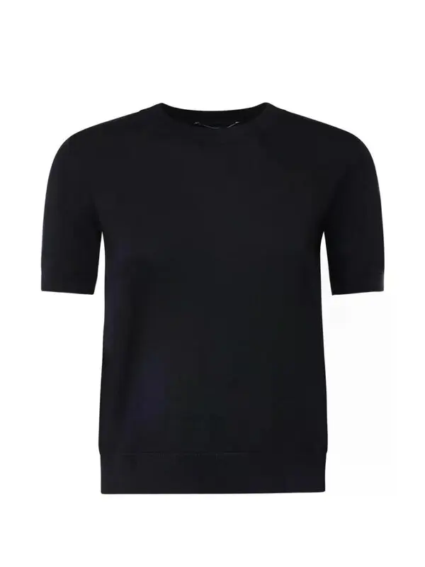 Max Mara Short-sleeve Knit Sweater - Blue