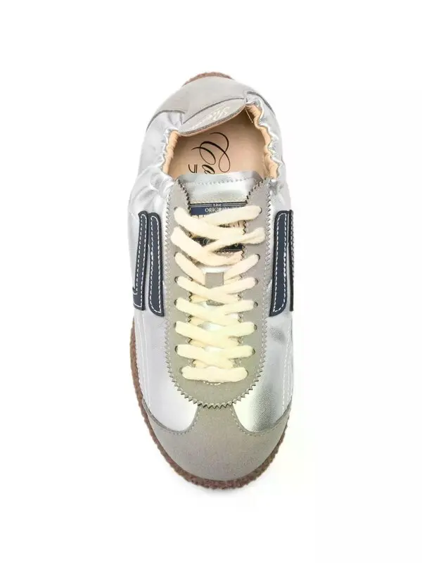PURAAI Logo-patch Metallic Sneakers