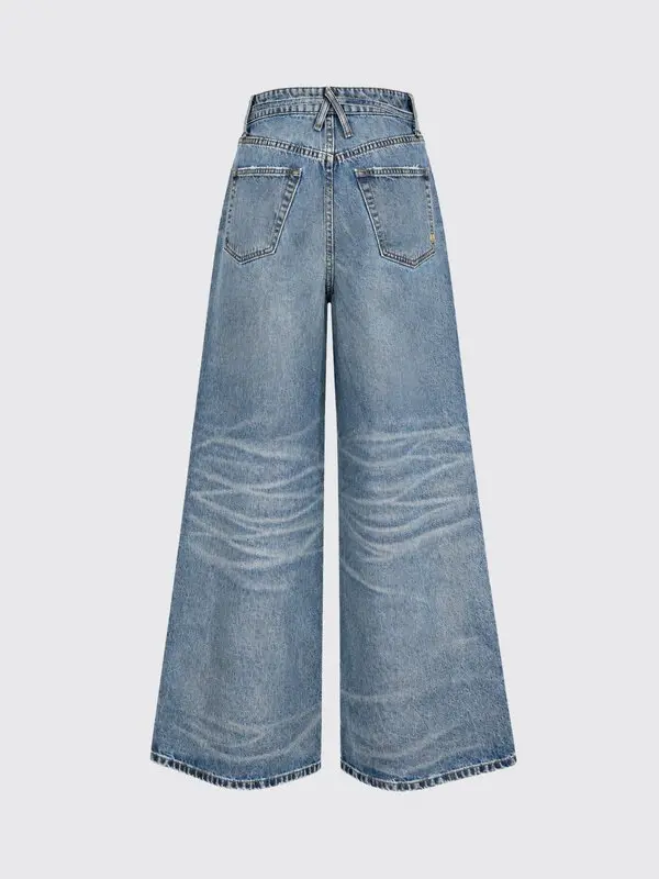 CYCLE Big Low High-waisted Wide-leg Denim Jeans With Belt