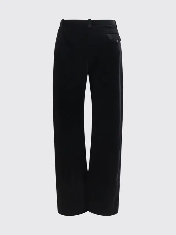 Khaite Hunter High-waisted Wide-leg Velvet Tailored Trousers