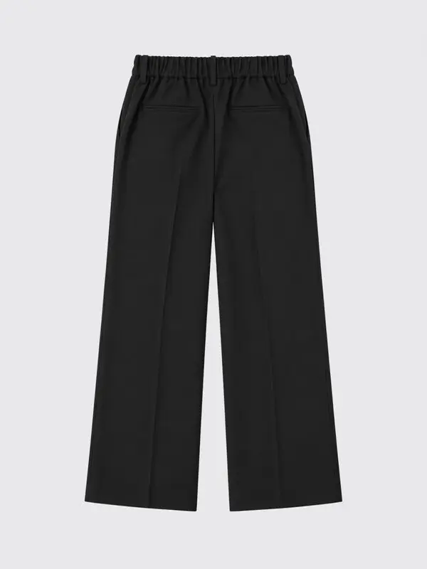 N° 21 High-waisted Tailored Wide Leg Crêpe Trousers With Pleats By