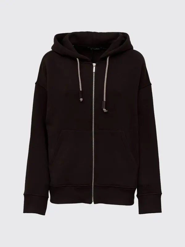 Max Mara Solid- Cotton Zip-up Hoodie