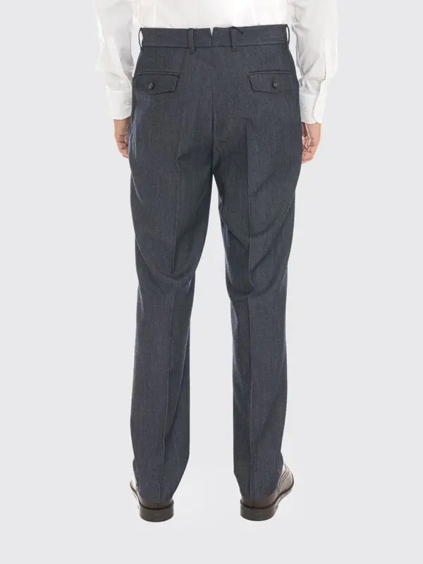BOSS Tailored Trousers In Pure Wool With Pleats And A Straight Leg