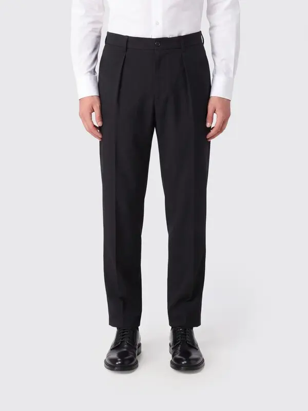 Giorgio Armani Pleated Virgin Wool Chino Trousers