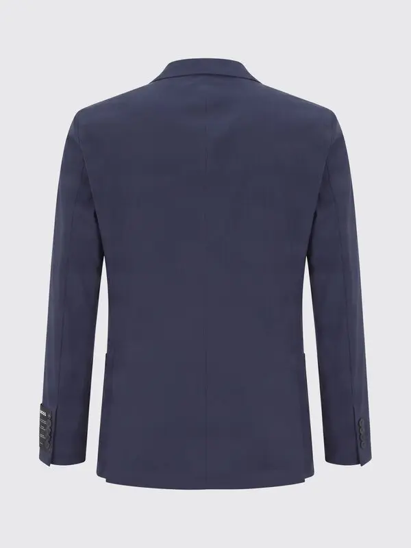BOSS Single-breasted Stretch Polyester Blazer With Notch Lapels And Patch Pockets