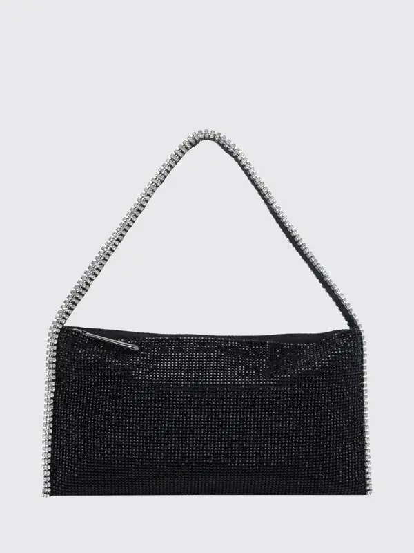 Benedetta Bruzziches Your Best Friend Aluminum Mesh Shoulder Bag With Crystals