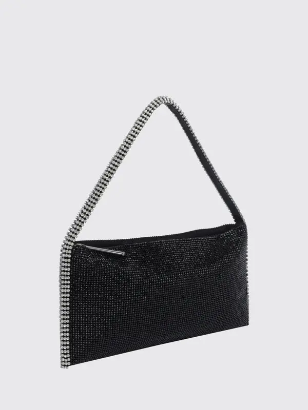 Benedetta Bruzziches Your Best Friend Aluminum Mesh Shoulder Bag With Crystals