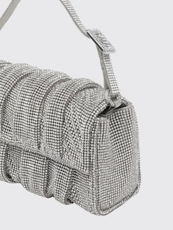 Benedetta Bruzziches Iris Crystal Metal Mesh Mini Bag