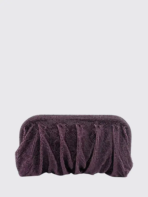 Benedetta Bruzziches Venus Draped Crystal Mini Bag With Removable Strap