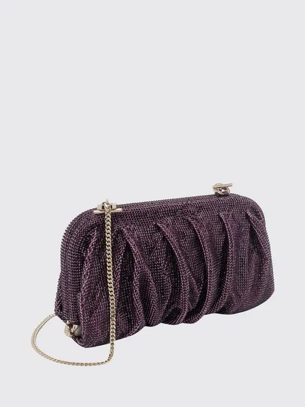 Benedetta Bruzziches Venus Draped Crystal Mini Bag With Removable Strap