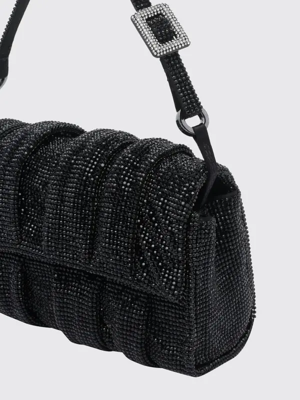 Benedetta Bruzziches Aluminum Mesh Handbag With Crystals And Jewel Handle