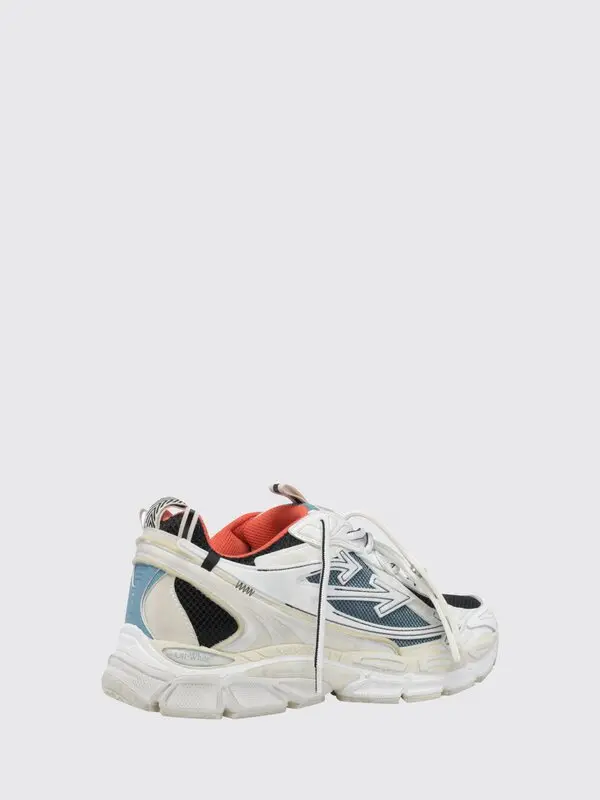 Off-White Be Right Back Low Top Sneakers With Serrated Sole And Mesh Interior