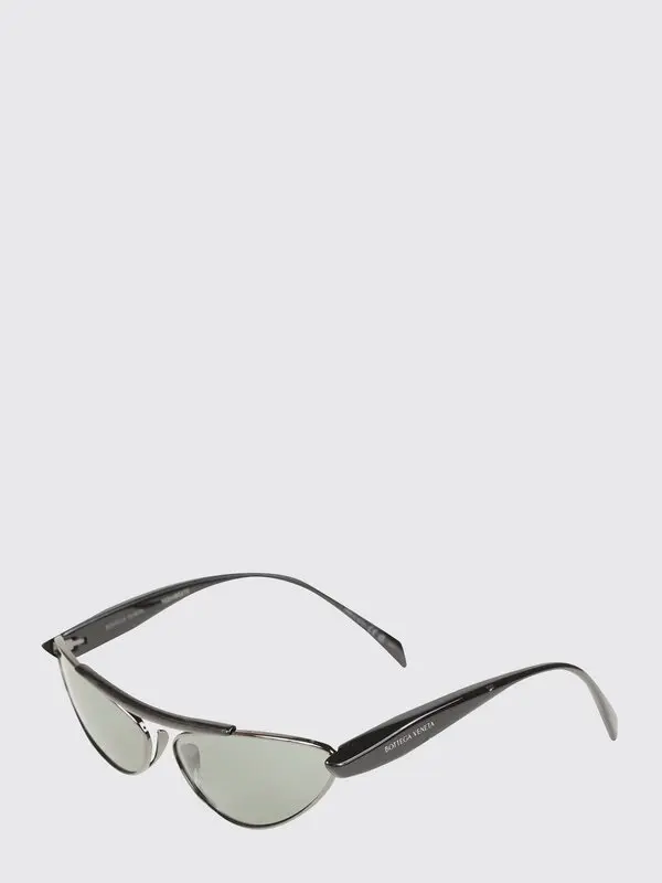 Bottega Veneta Cat-eye Acetate And Metal Sunglasses - Grey