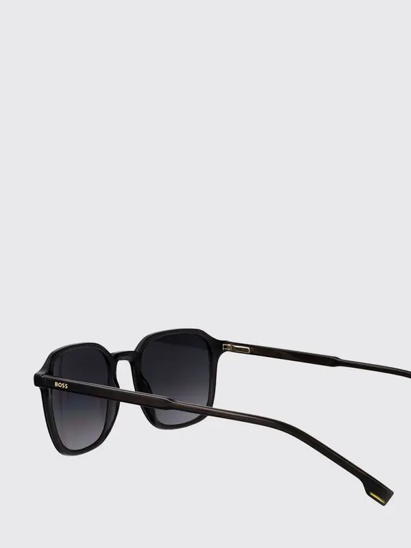 Hugo Rectangular Frame Acetate Aviator Sunglasses