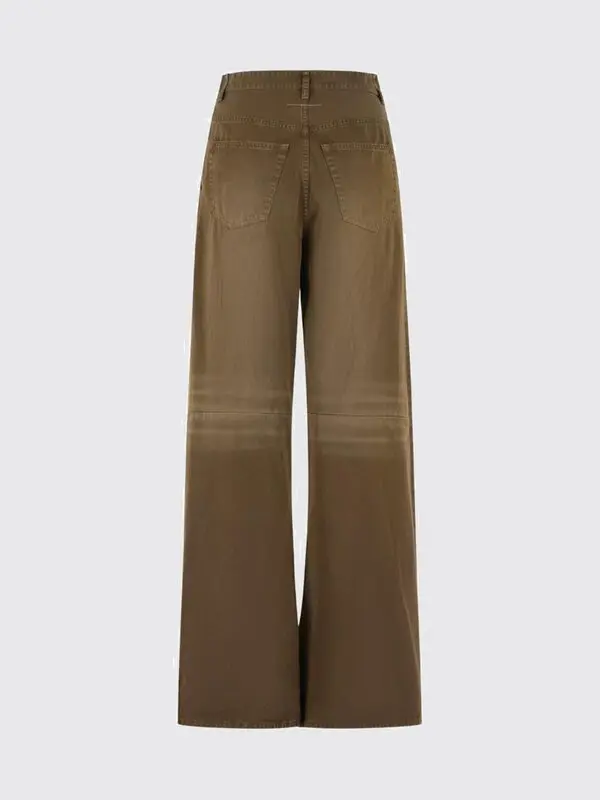 MAISON MARGIELA High-waisted Pleated Wide-leg Denim Jeans