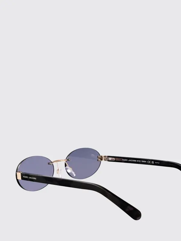 Marc Jacobs Oval Cat-eye Metal And Acetate Sunglasses With Coloured Lenses - Blue