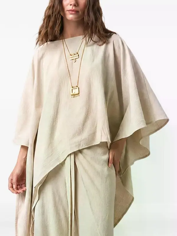 INMACULADA Nomada Asymmetric Blouse - Neutrals