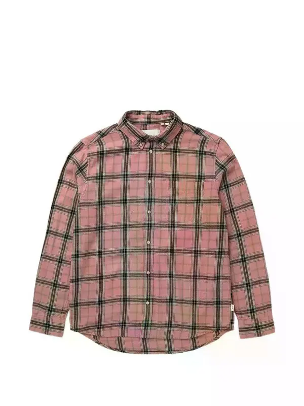 LES DEUX Check-pattern Button-down Shirt