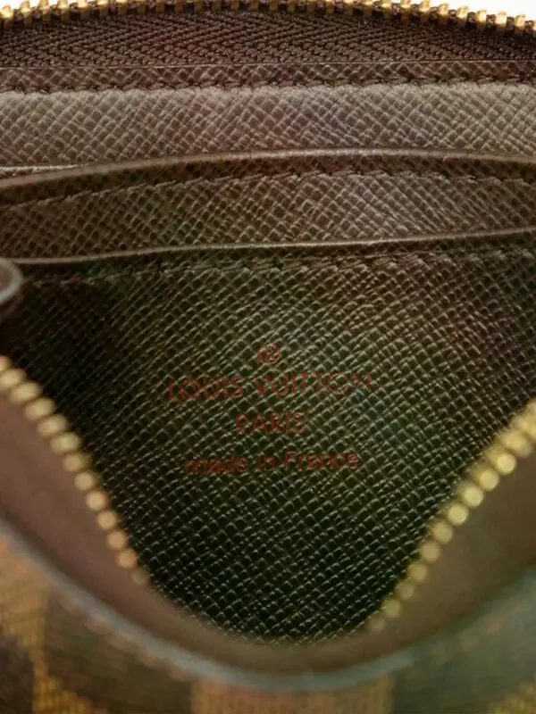 LOUIS VUITTON 2009 Damier Ebene Zippy Purse Coin Pouch