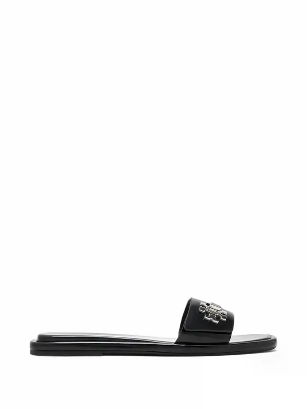 Tory Burch T Lock Sandals - Black