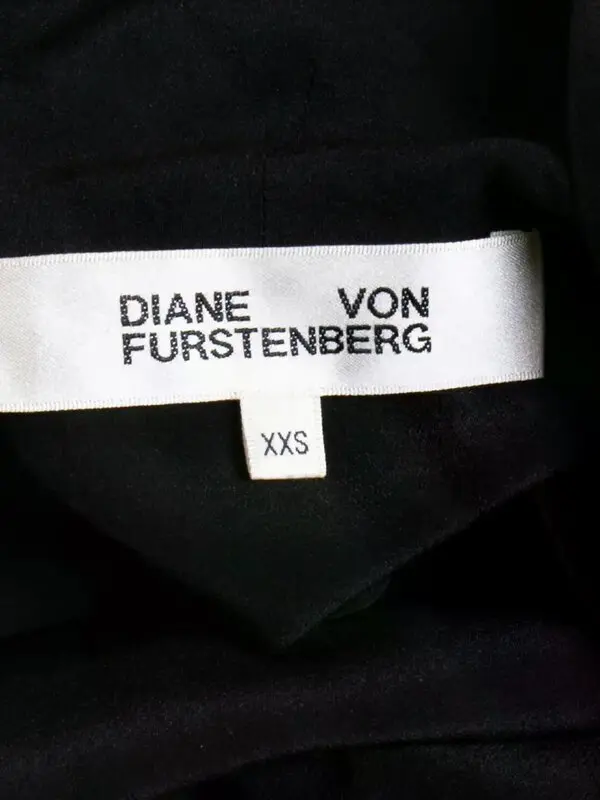 Diane Von Furstenberg Neck-tie Flared Mini Dress
