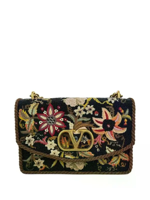 Valentino Garavani Vain Embroidered Shoulder Bag