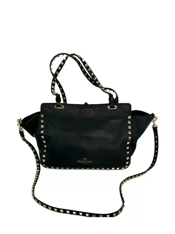 Valentino Garavani Rockstud Leather Tote Bag - Black